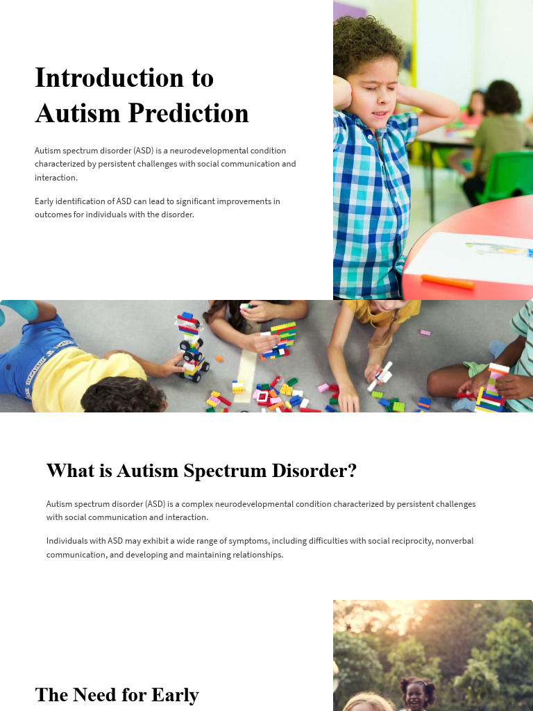 Introduction To Autism Prediction | PDF | Machine Learning | Autism ...