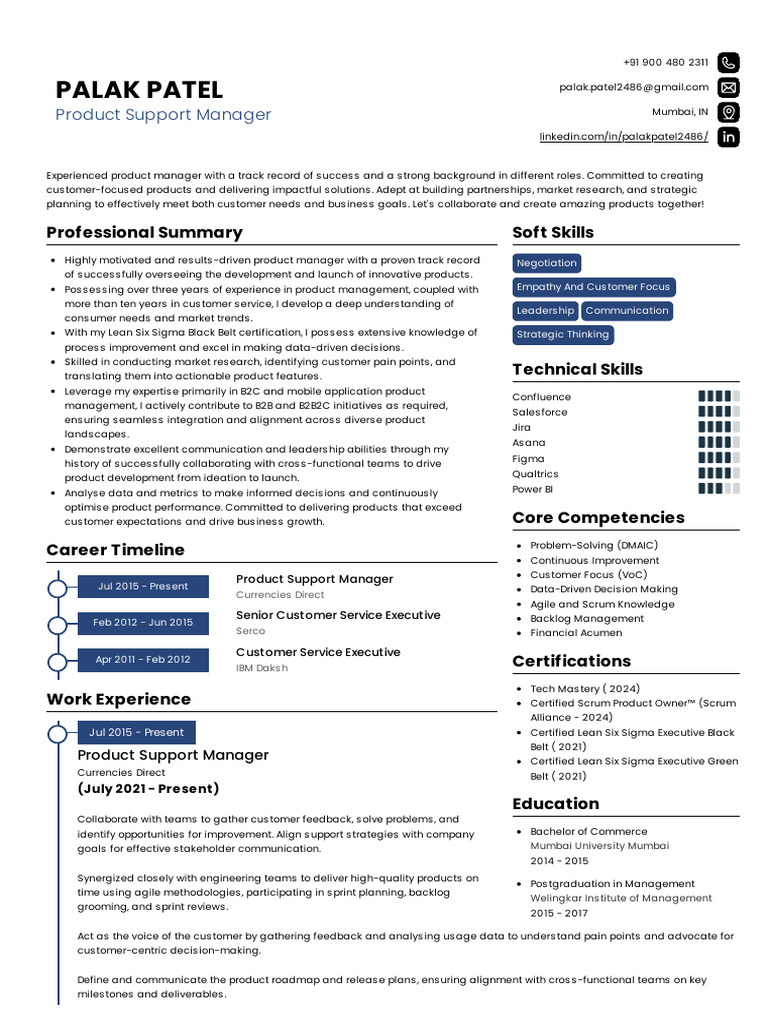 Palak Patel Resume | PDF | Scrum (Software Development) | Agile ...