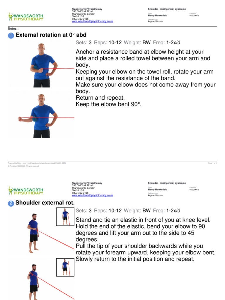 program | PDF | Elbow | Anatomical Terms Of Motion