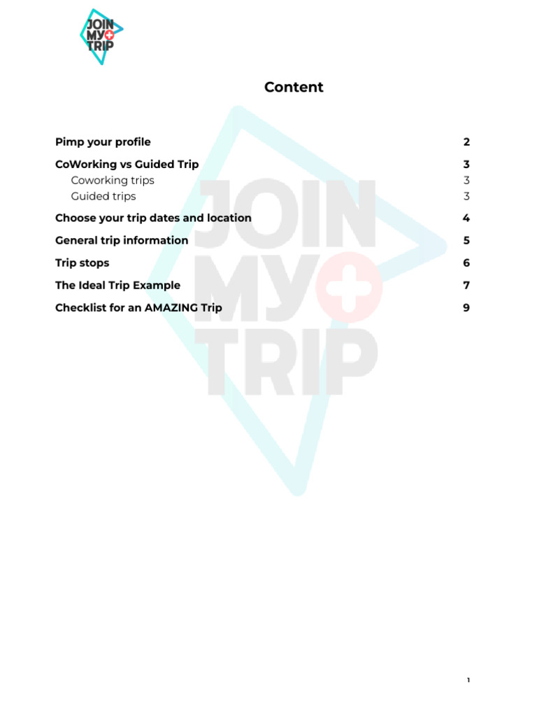 Trip Design The Ideal Trip | PDF | Computing | World Wide Web