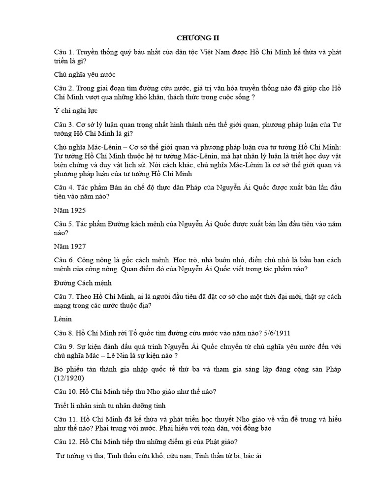 Đáp Án TTHCM | PDF