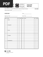 Egg Production Record Sheet Template | PDF