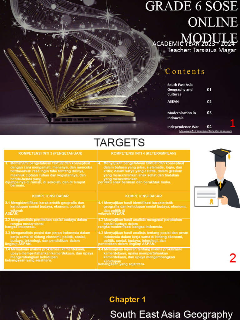 Online Module Sose GR 6 Chapter 1 and 2, 3 Dan 4 2023 2024 | PDF ...
