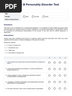 Personality Diagnostic Questionnaire (PDQ4+) | PDF | Mental Disorder ...