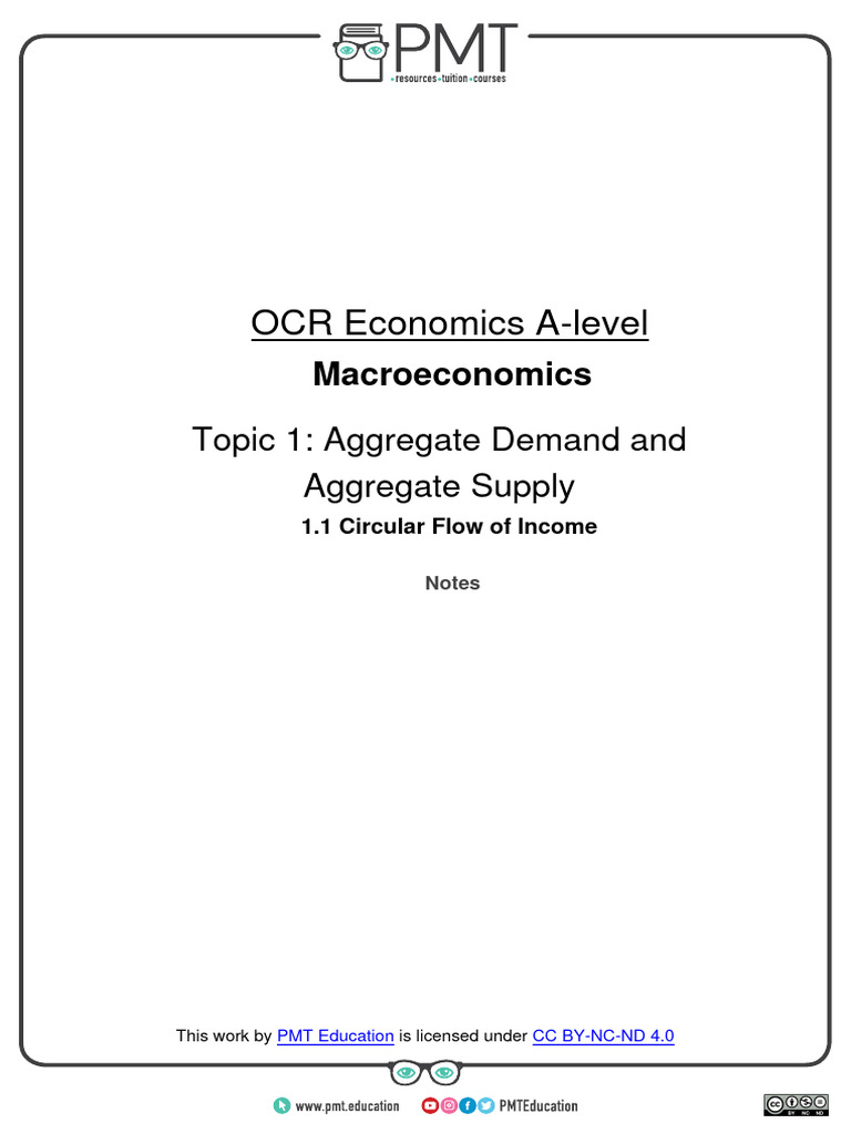 1.1_Circular_flow_of_income | PDF | Measures Of National Income And Output | Income