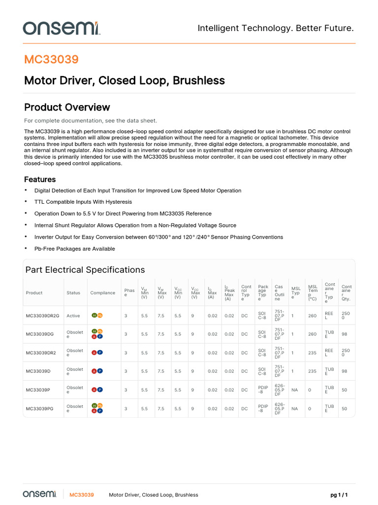 MC33039 | PDF | Power Inverter | Sensor