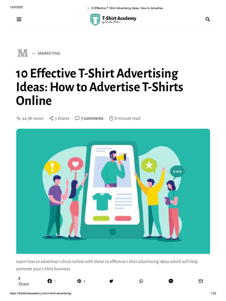 10 Effective T Shirt Advertising Ideas - How To Advertise | PDF | T ...