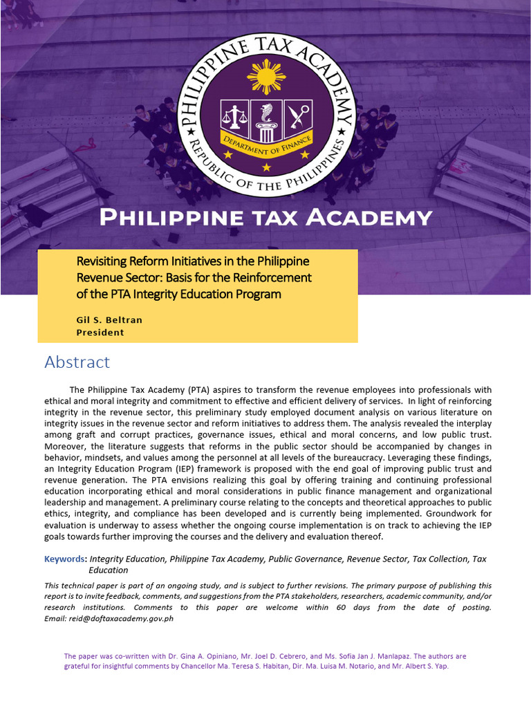 IEP Paper - Final Layout | PDF | Taxes | Corruption