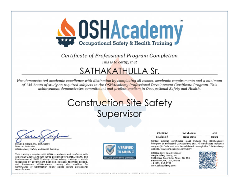 1075813-Construction Site Safety-Supervisor | Download Free PDF ...