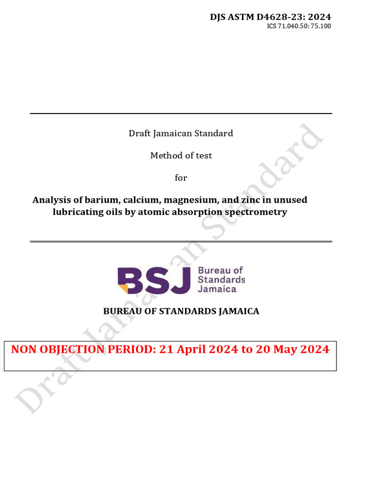 Front Matters For DJS ASTM D4628 | PDF