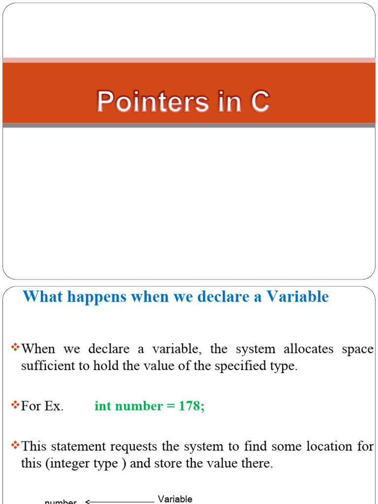Pointers Pdf Pointer Computer Programming Integer Computer Science 