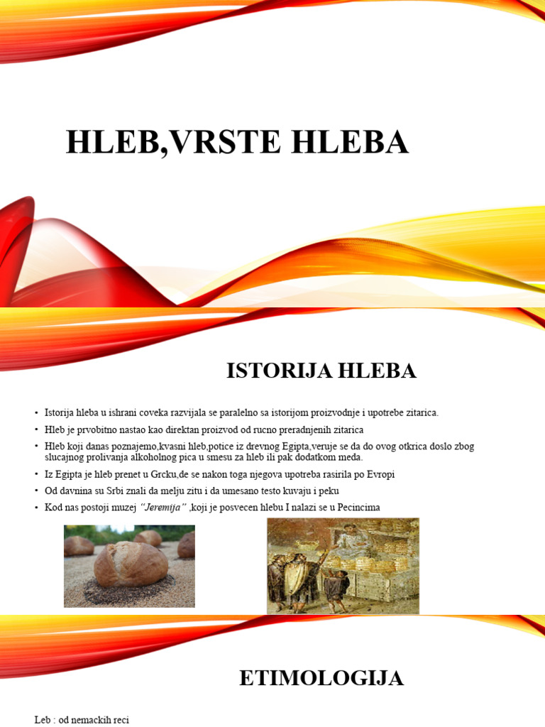 Hleb,vrste hleba | PDF