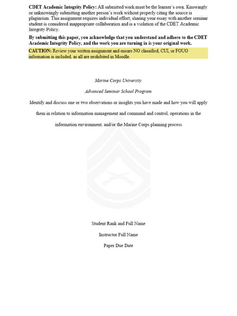 AC7500RE Coversheet | PDF | Leadership | Decision Making