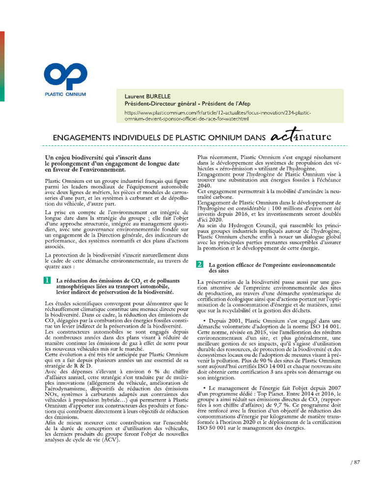 Plasticomnium Act4nature-Juil18 | PDF