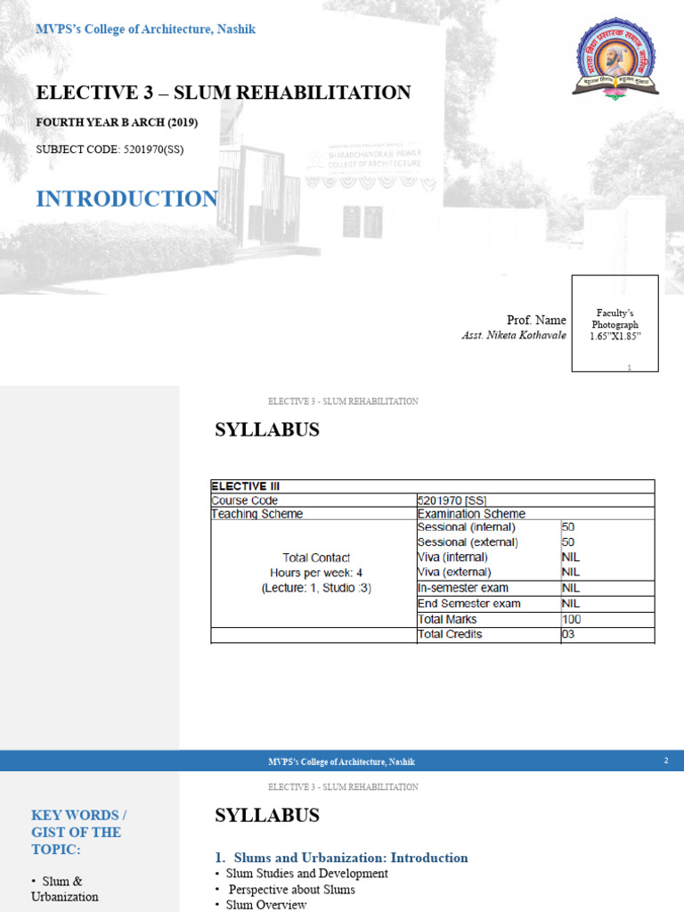 1 - Slum Rehabilitation Introduction | Download Free PDF | Slum ...