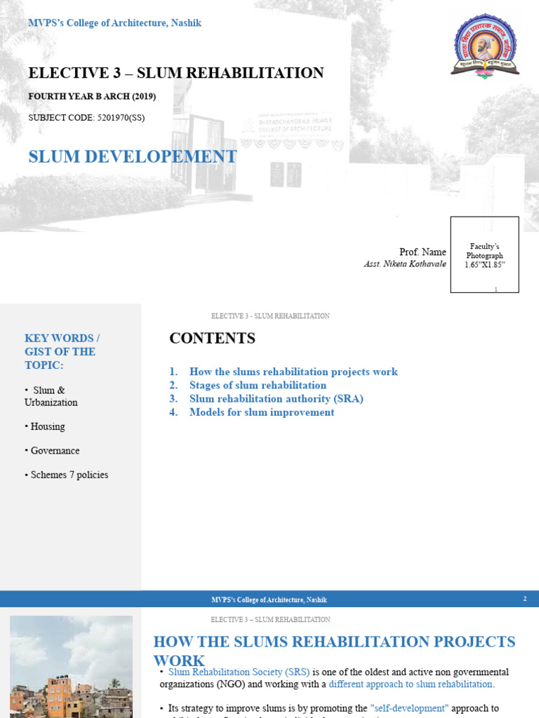 Slum Rehabilitation Strategies and Models | PDF | Slum | Apartment