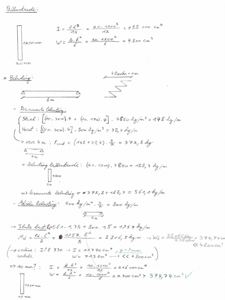 Berekeningen Trap | PDF