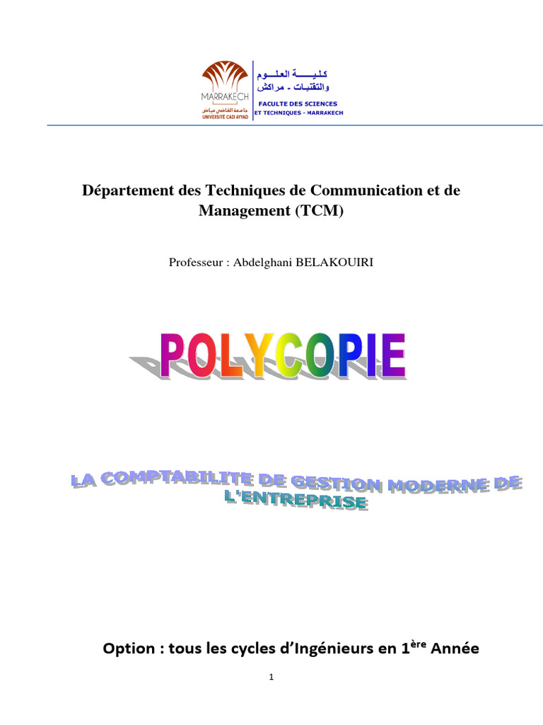 Polycopie ABC | PDF | Business | Investir