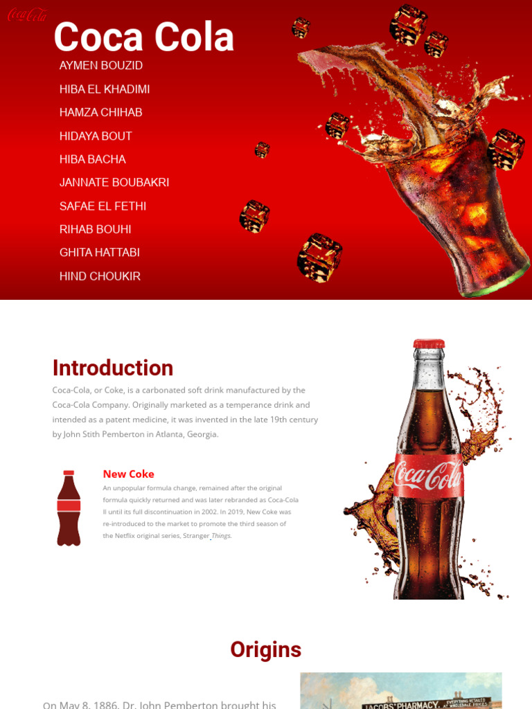Coca Cola Template | PDF | Coca Cola | The Coca Cola Company