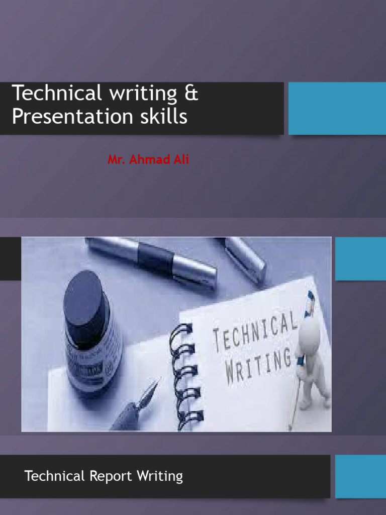 Technical Writing & Presentation Skills #3-1 | PDF