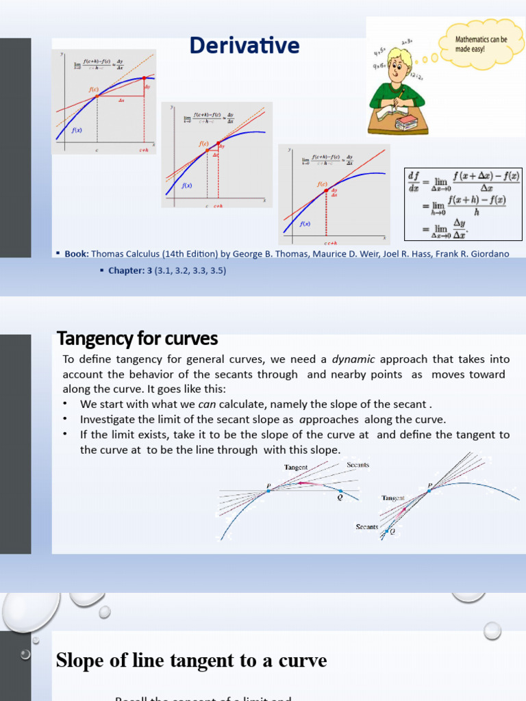 Understanding Derivatives and Tangents | PDF | Derivative | Tangent