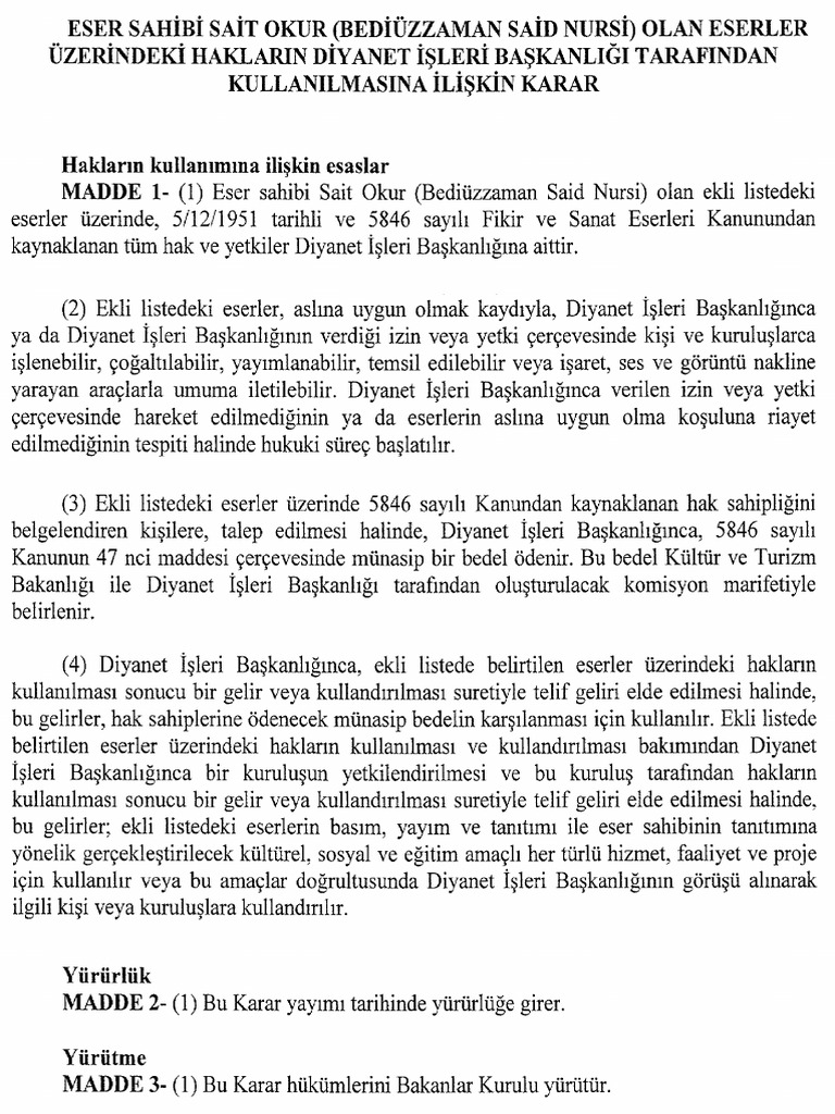 35585, Eser Sahibi Sait Okur Bediuzzaman Said Nursi Olan Eserler ...
