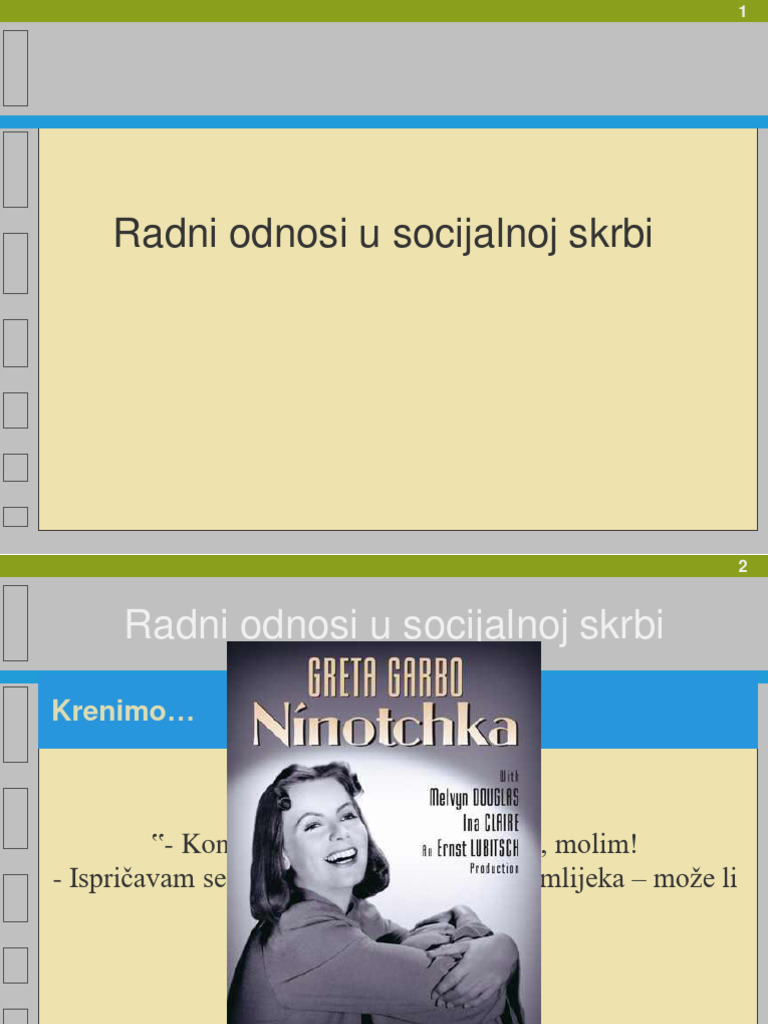 Radni Odnosi U Socijalnoj Skrbi - Viktor Gotovac | PDF