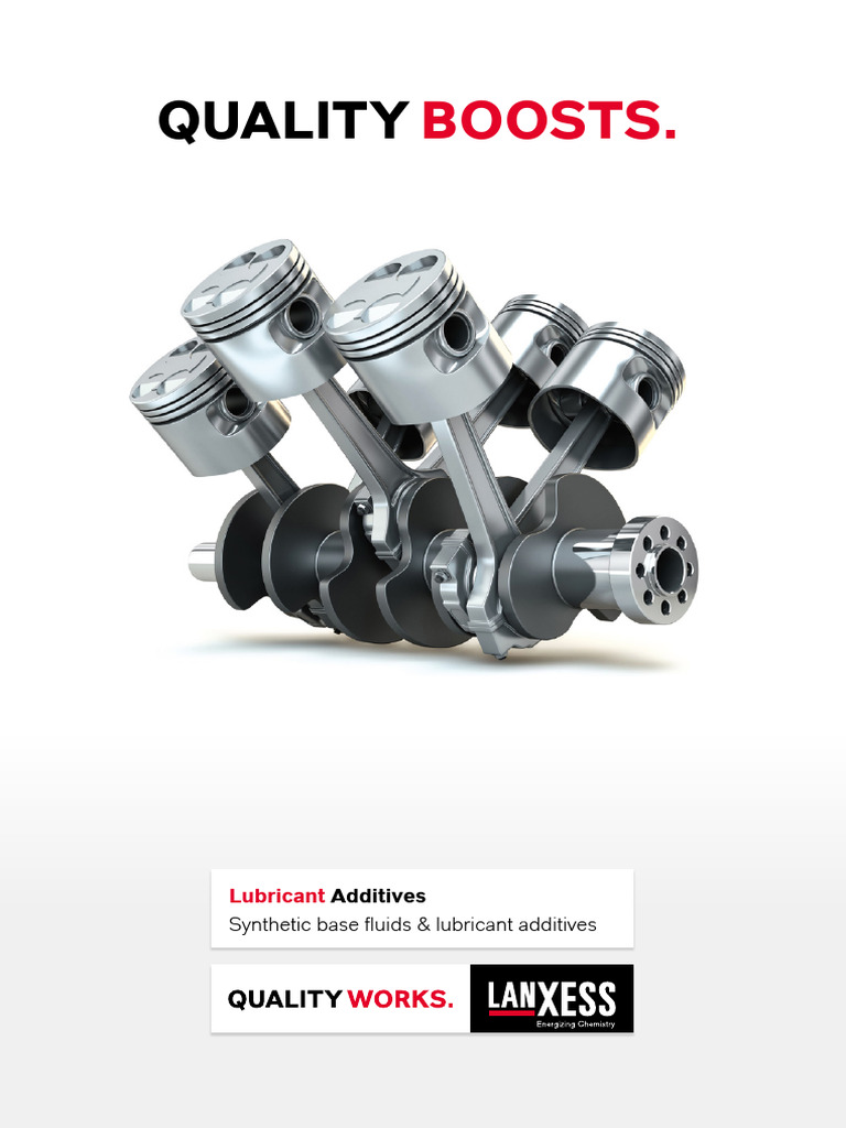 Lubricant Additives Components - ENq | PDF | Lubricant | Motor Oil