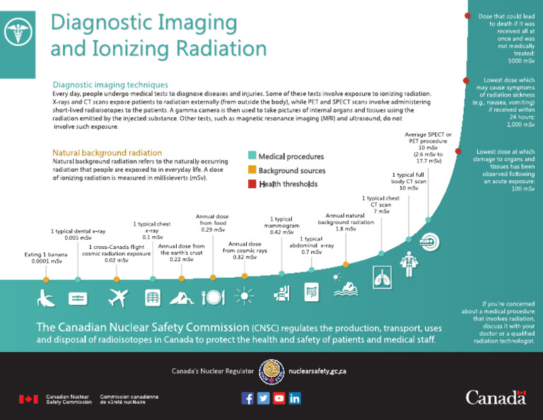 Infograph Diagnostic Imaging and Ionizing Radiation Eng | PDF
