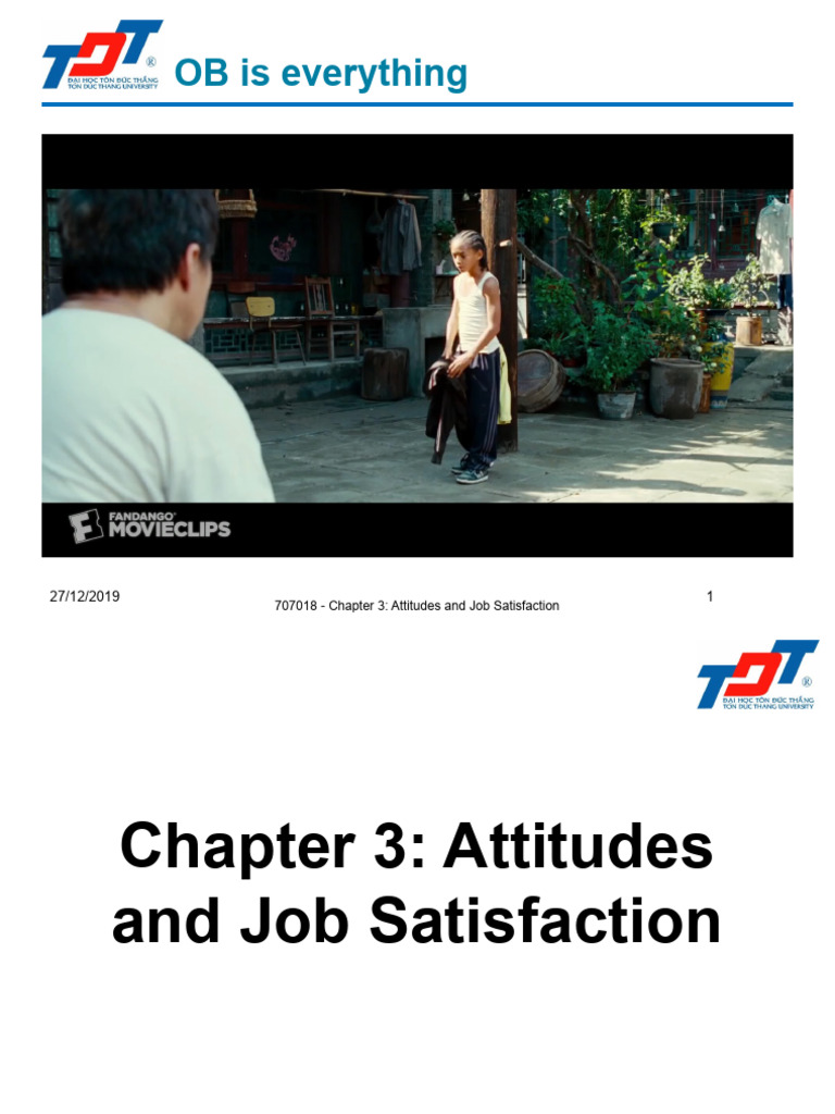 Chap 3 Attitude | PDF | Job Satisfaction | Attitude (Psychology)