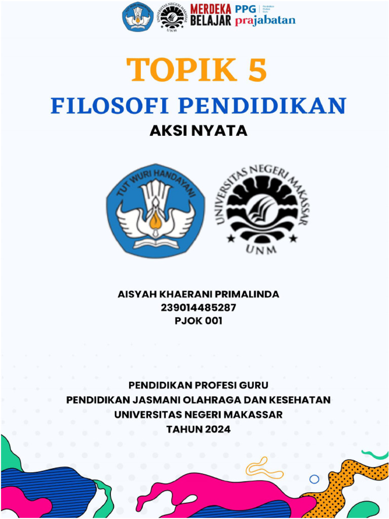 Topik 5 Aksi Nyata-Filosofi Pendidikan | PDF