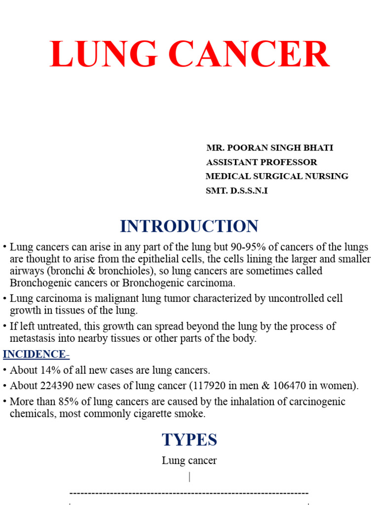 Lung Cancer | PDF | Lung Cancer | Cancer