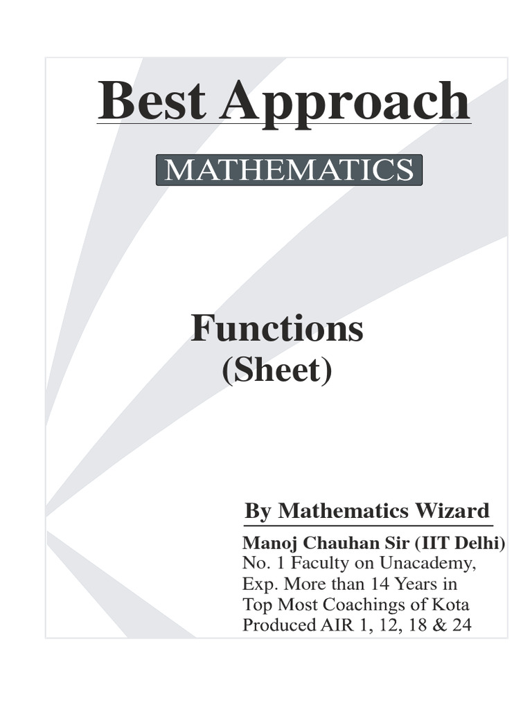 101 Function - Sheet | PDF | Function (Mathematics) | Polynomial