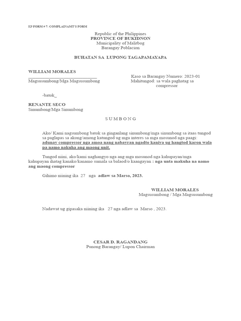 KP Minutes Form | PDF