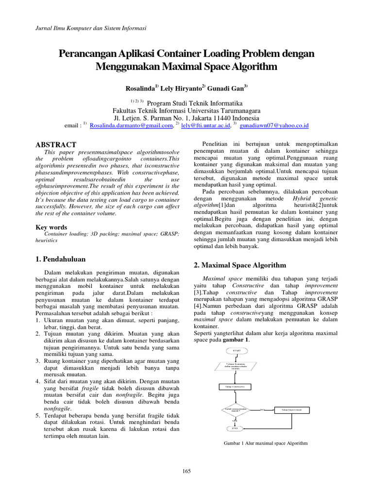 Perancangan Aplikasi Container Loading Pdf