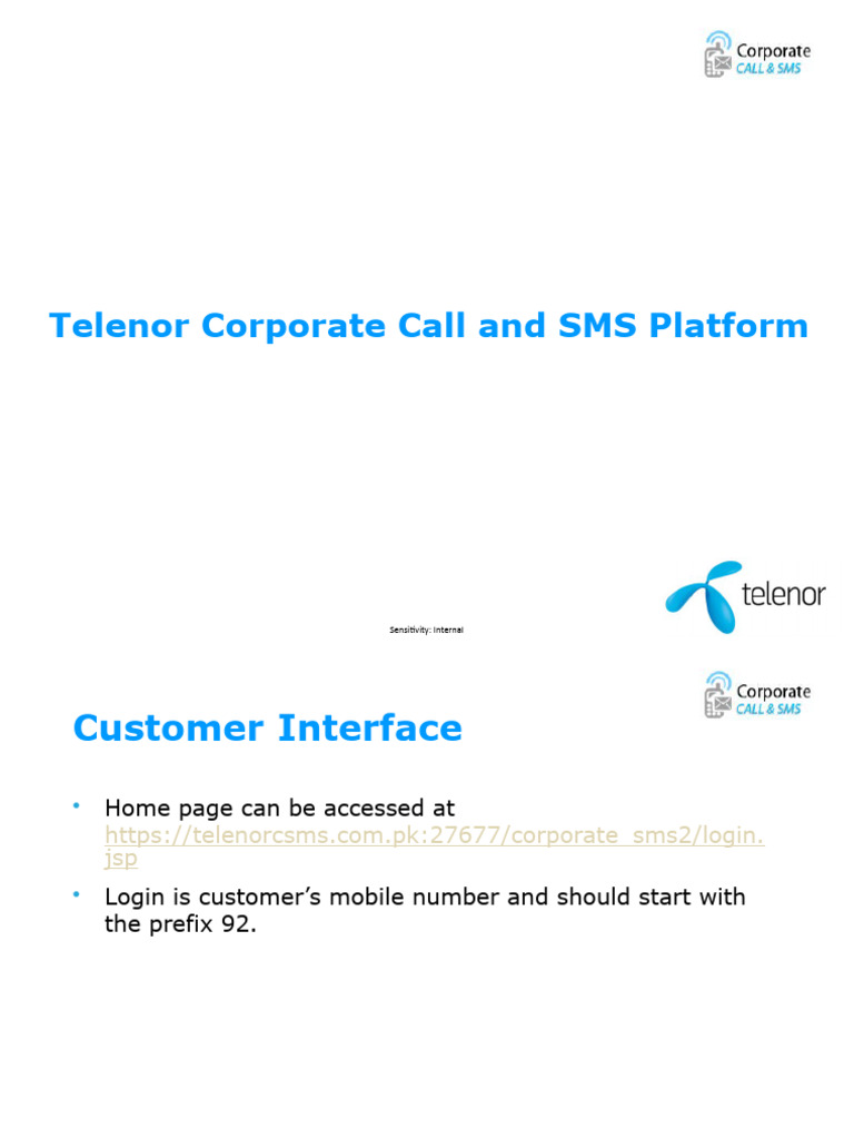User Guidelines For Corporate SMS | PDF | World Wide Web | Internet & Web