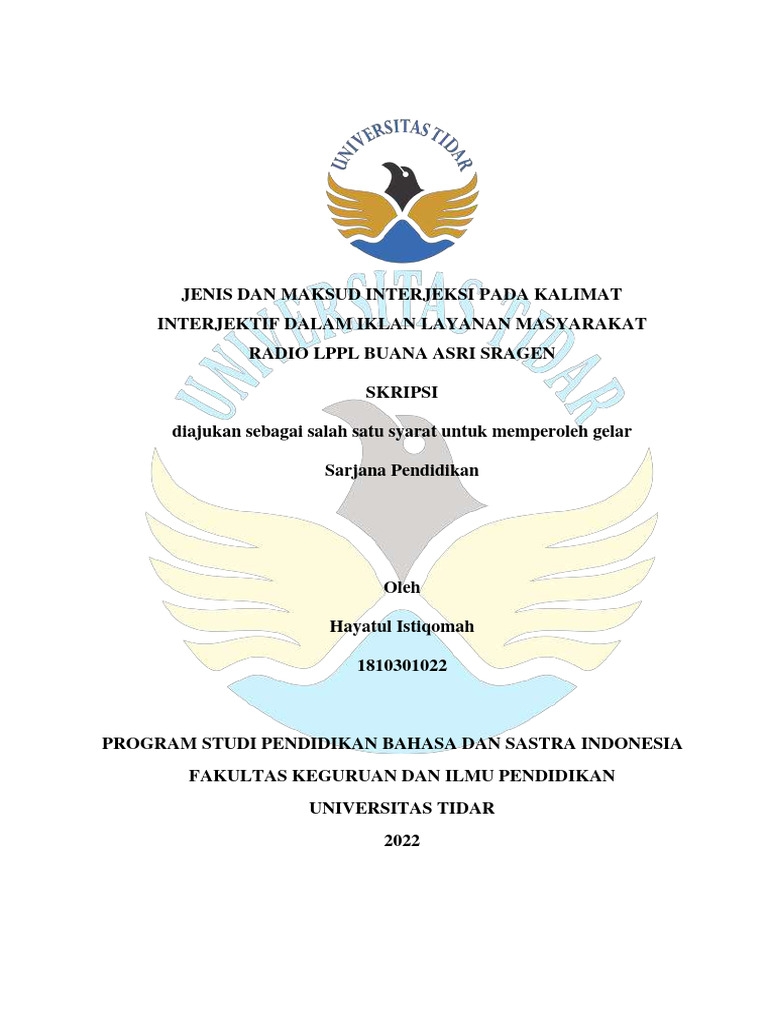 Interjeksi dalam Iklan Layanan Masyarakat | PDF