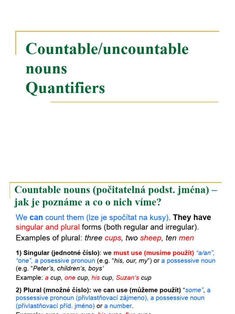 Quantifiers - Elementary | PDF