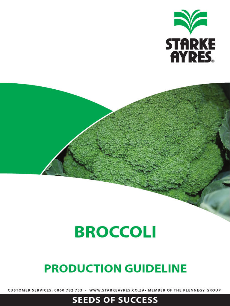 Broccoli-Production-Guideline-2015 | PDF | Broccoli | Soil