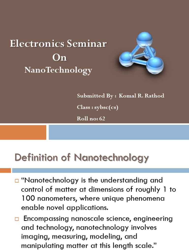 Nanotechnology PPT by Komal | PDF | Science & Mathematics | Technology ...