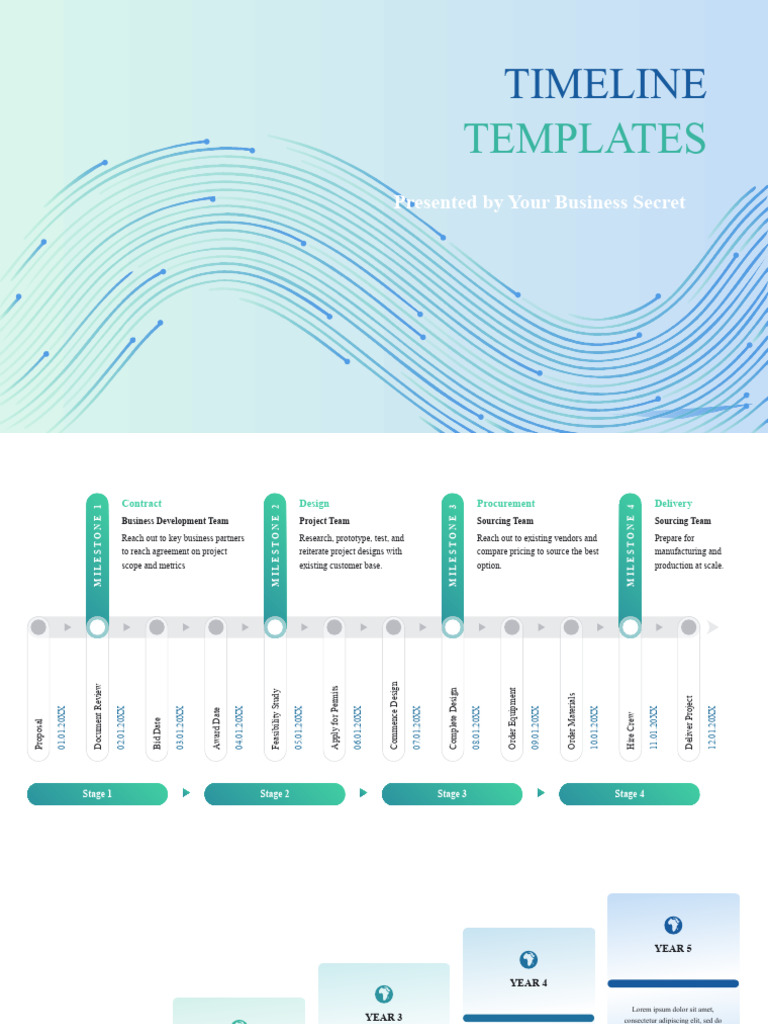 YourBusinessSecret - Timeline Template | PDF
