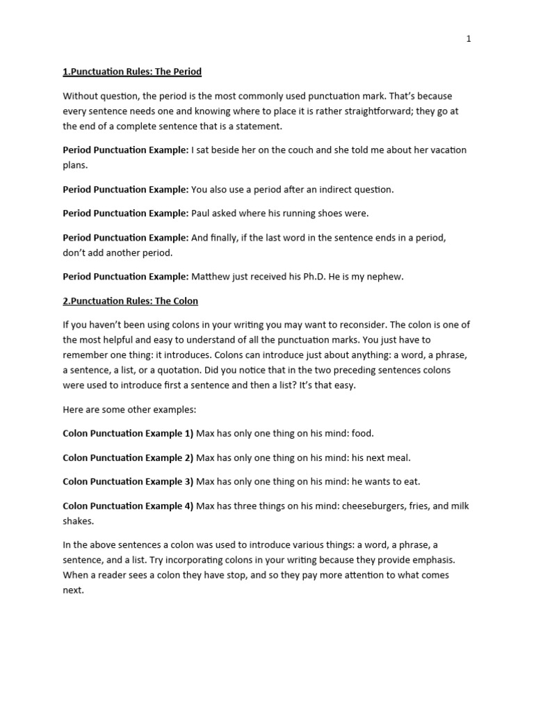 Punctuation | PDF | Comma | Punctuation