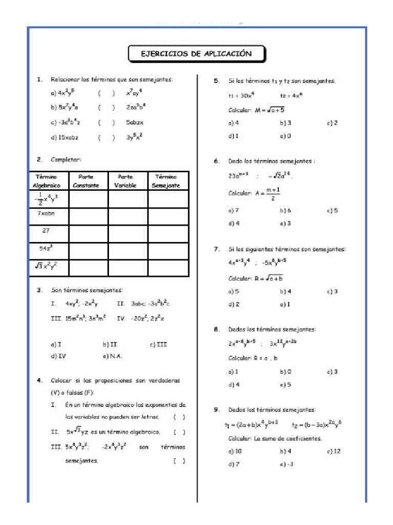 tarea ejercicios | PDF