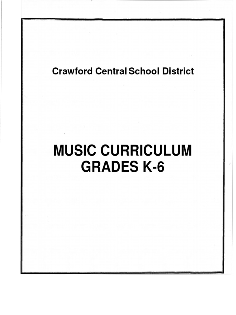 K-6 Music Curriculum Overview | PDF | Musical Notation | Rhythm