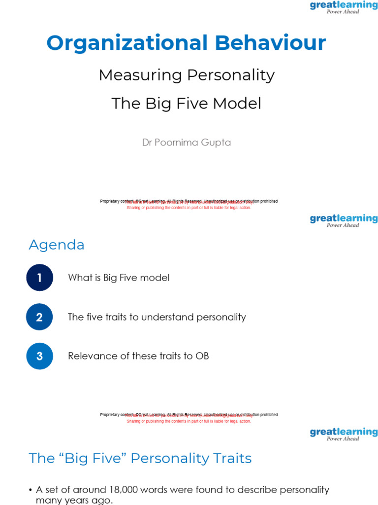 4 3+Big+Five | PDF | Psychology | Personality Traits