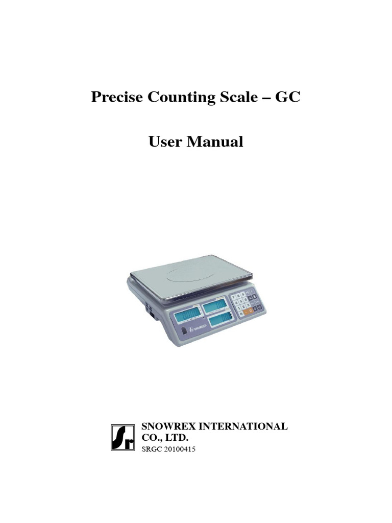 Op__GC__01__SR__WEB | PDF | Weight | Weighing Scale