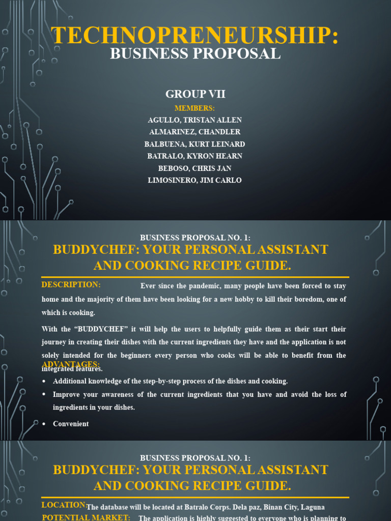 Tech Business Proposals Overview | PDF | Personal Computers | Human Communication