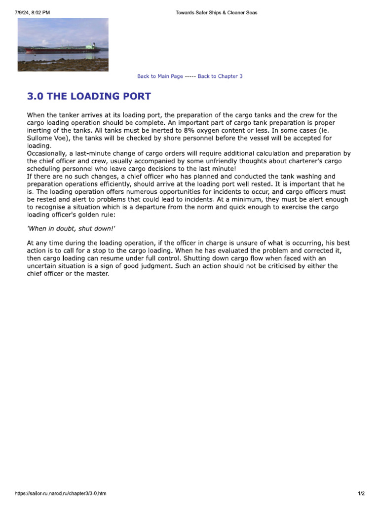 3-0 Loading Port | PDF