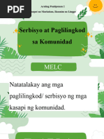 Q4 AP2 Serbisyong Kasapi NG Komunidad | PDF