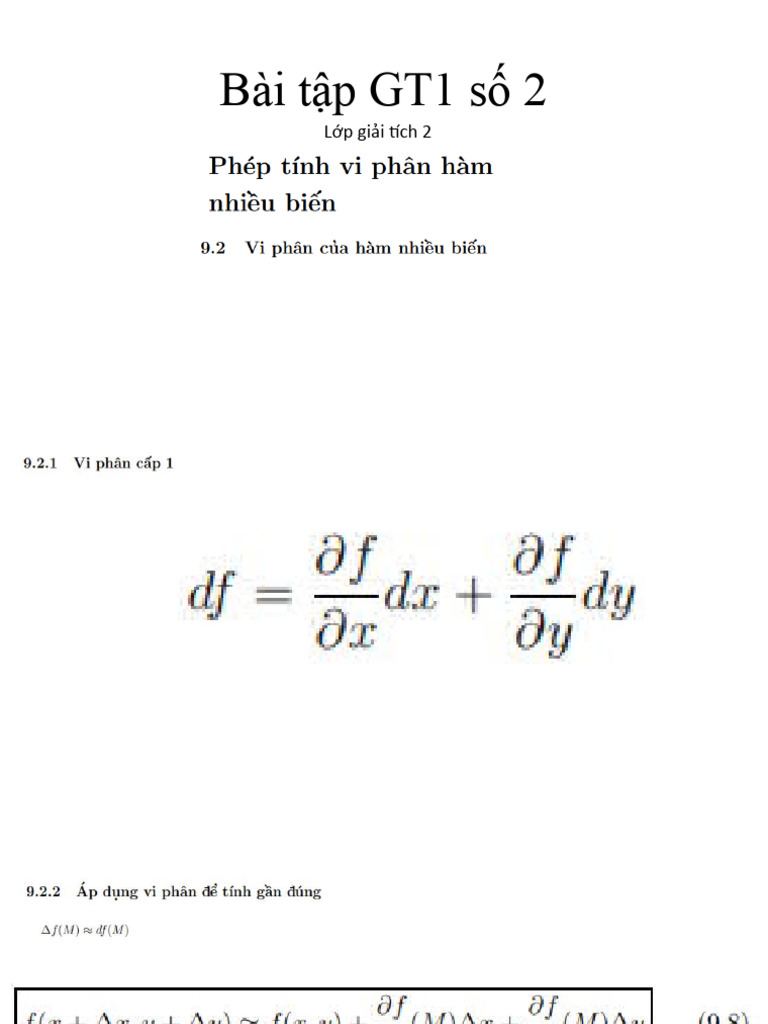 Bài Tập GT2 Số 2 - 3 - Sv | PDF